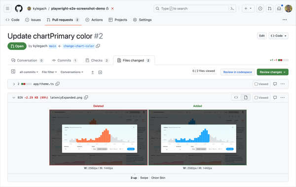 Visual testing with Playwright